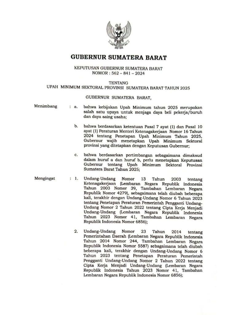 SK Umsp Sumbar 2025 | PDF