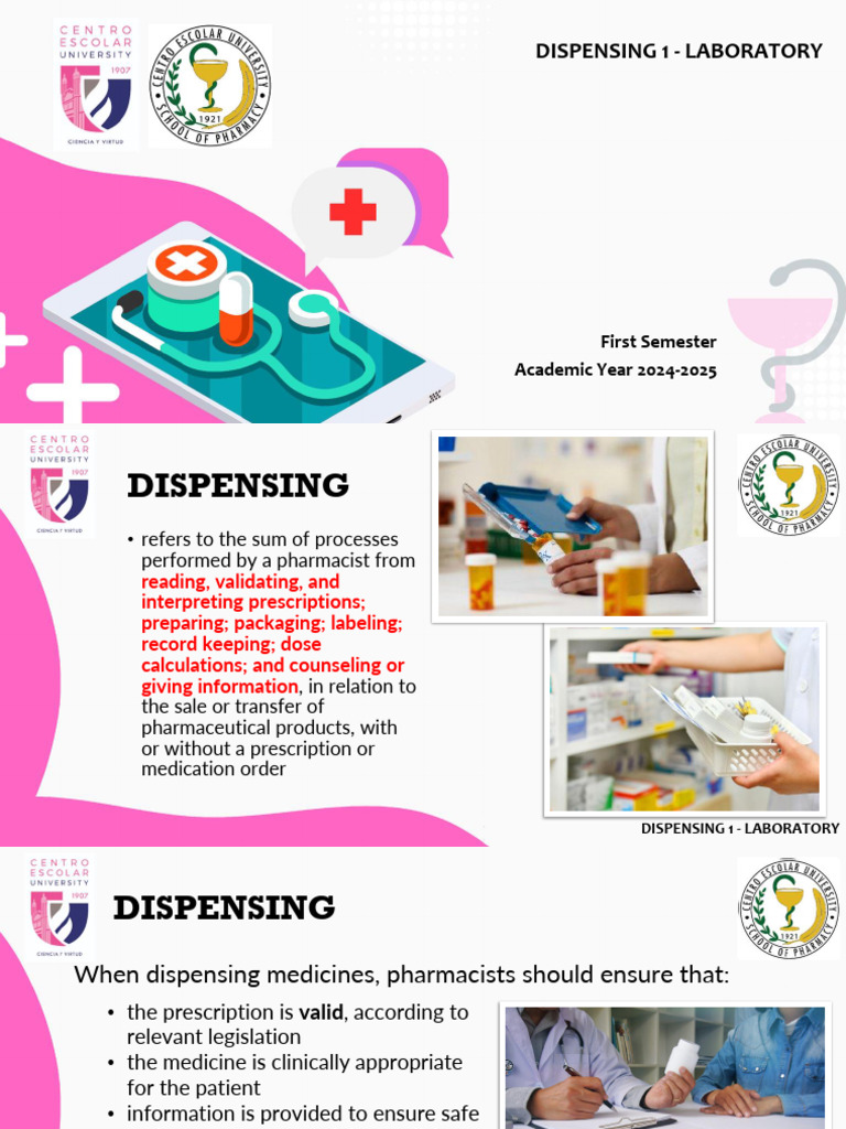 Prescription Dispensing Process Guide | PDF | Pharmacy | Prescription Drugs