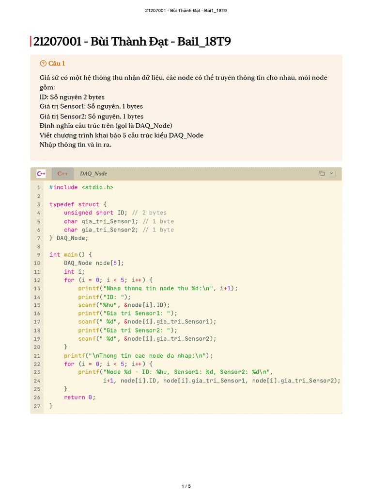 BuiThanhDat Buoi1 | PDF