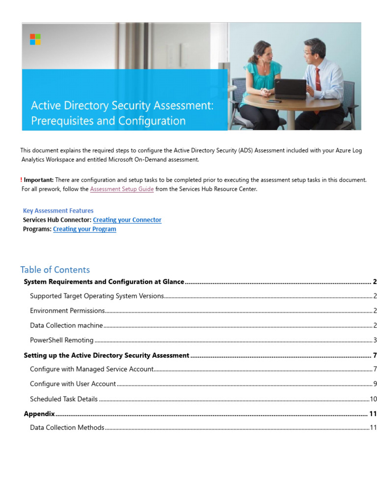 Azure ADS Assessment Setup Guide | PDF | Group Policy | Active Directory