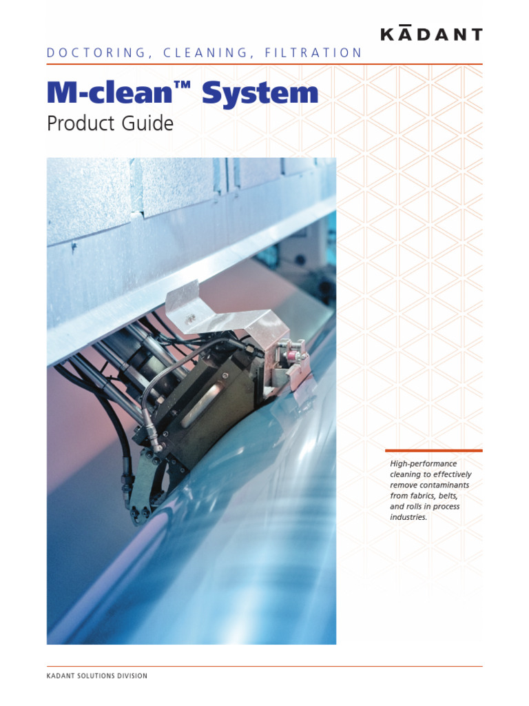 M-Clean System Product Guide | PDF | Pump | Water