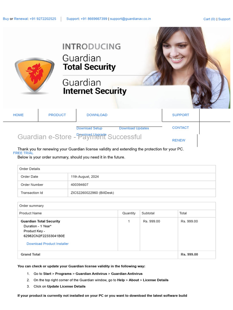 Guardian Antivirus Bill | PDF | Operating System Families | Microsoft ...