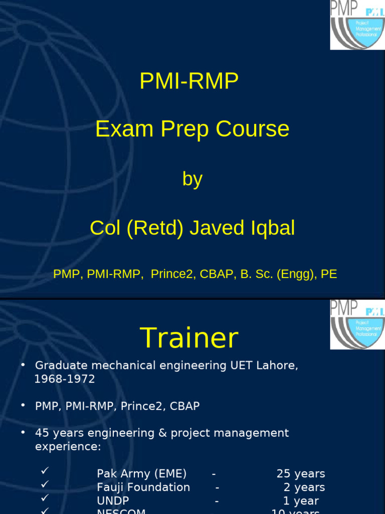 1. Rmp Slides Color, Pmp, Aug 13, 2018 | PDF | Standard Deviation ...