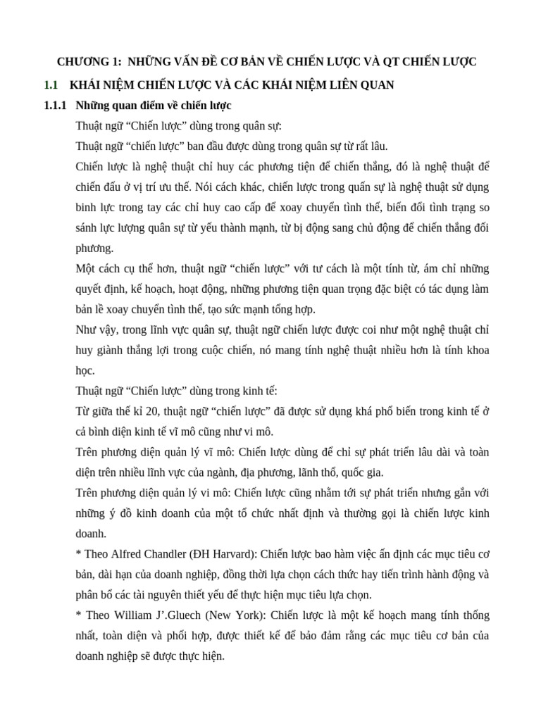 Giao An Quan Tri Chien Luoc | PDF