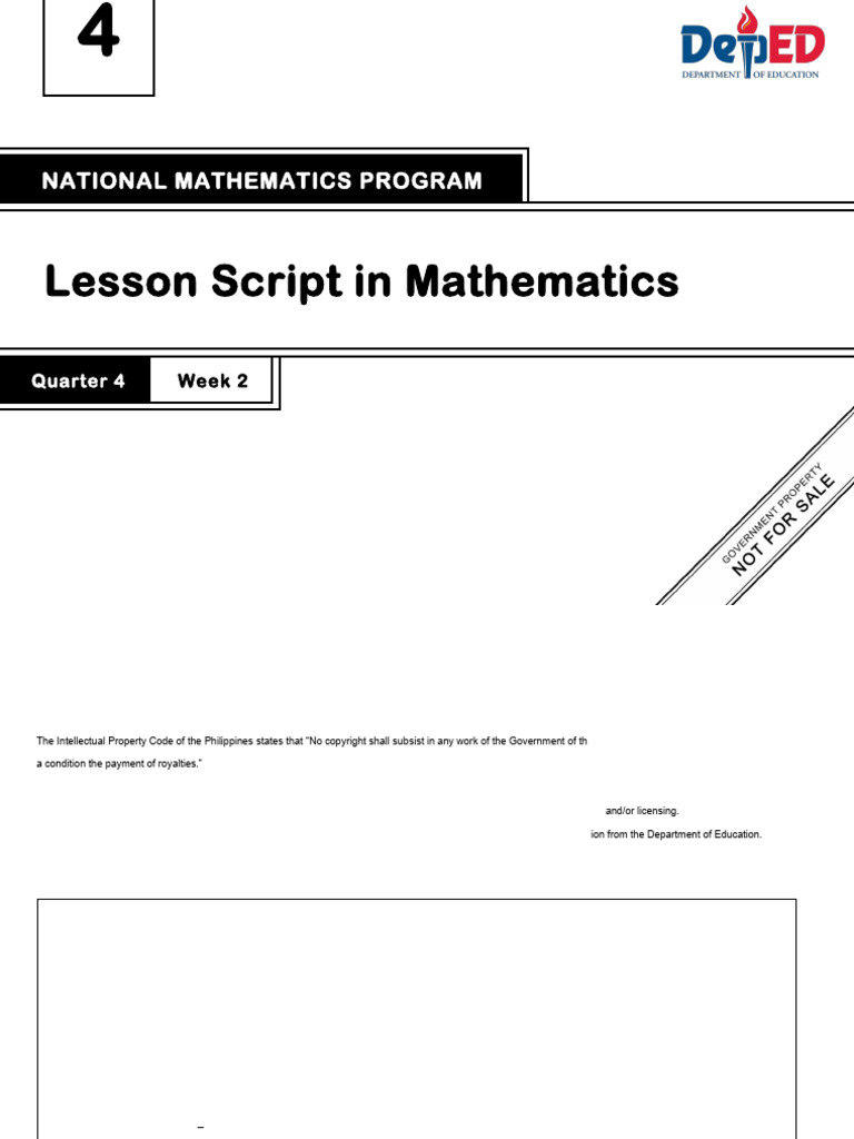 Co 2024 LS G4 NMP Q4 Week2 | PDF | Subtraction | Pattern