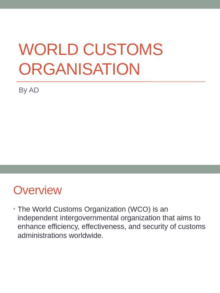World Customs Organisation - 012542 | PDF | Customs | Regulatory Compliance