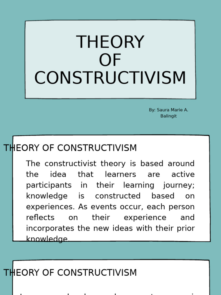 Theory of Constructivism | PDF