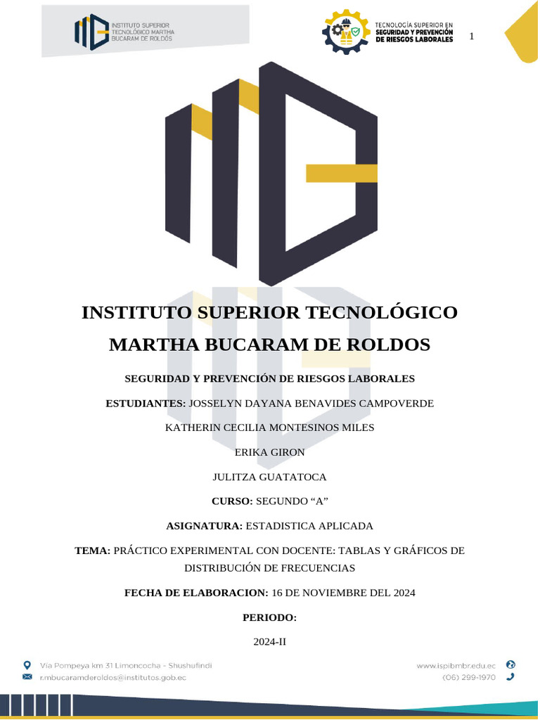 Instituto Superior Tecnológico Martha Bucaram de Roldos 11111 | PDF ...