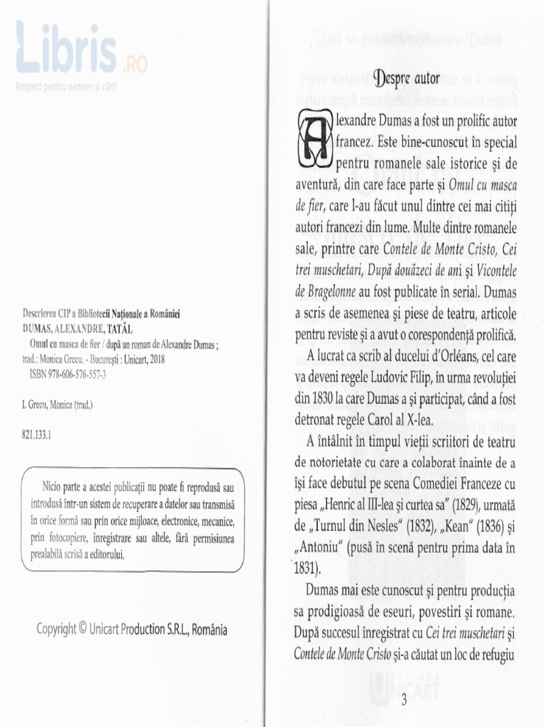 Omul Cu Masca de Fier - Alexandre Dumas | PDF