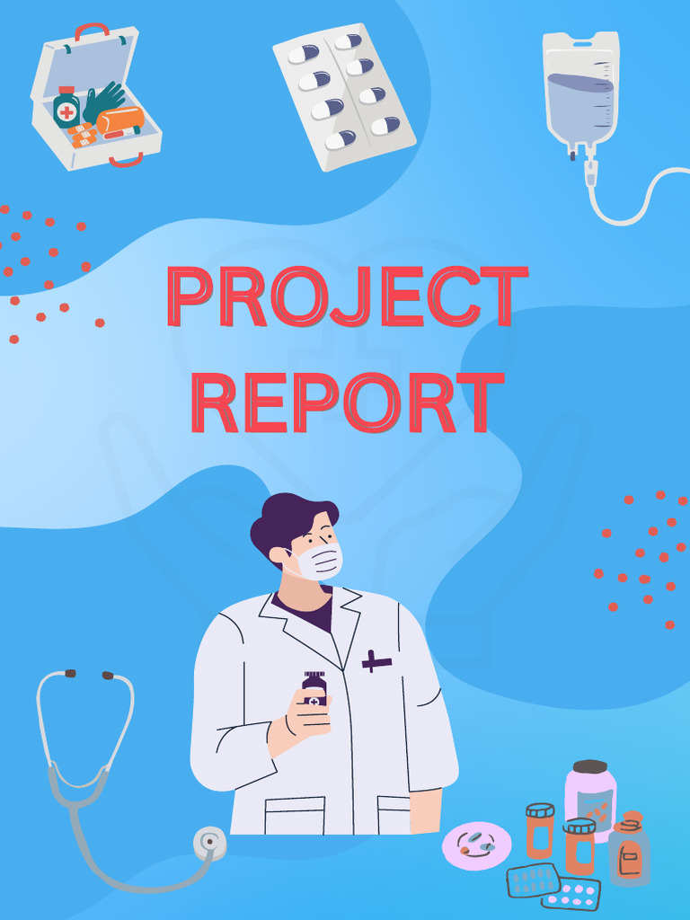 Blue Illustrative Medical Page Border | PDF