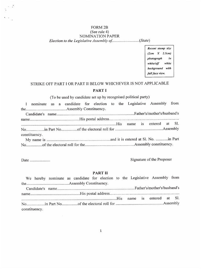 Form 2 B | PDF