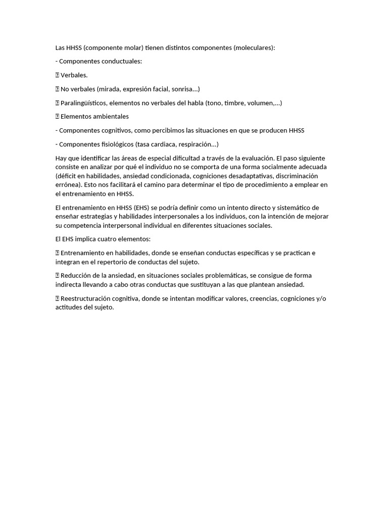 Las HHSS | PDF