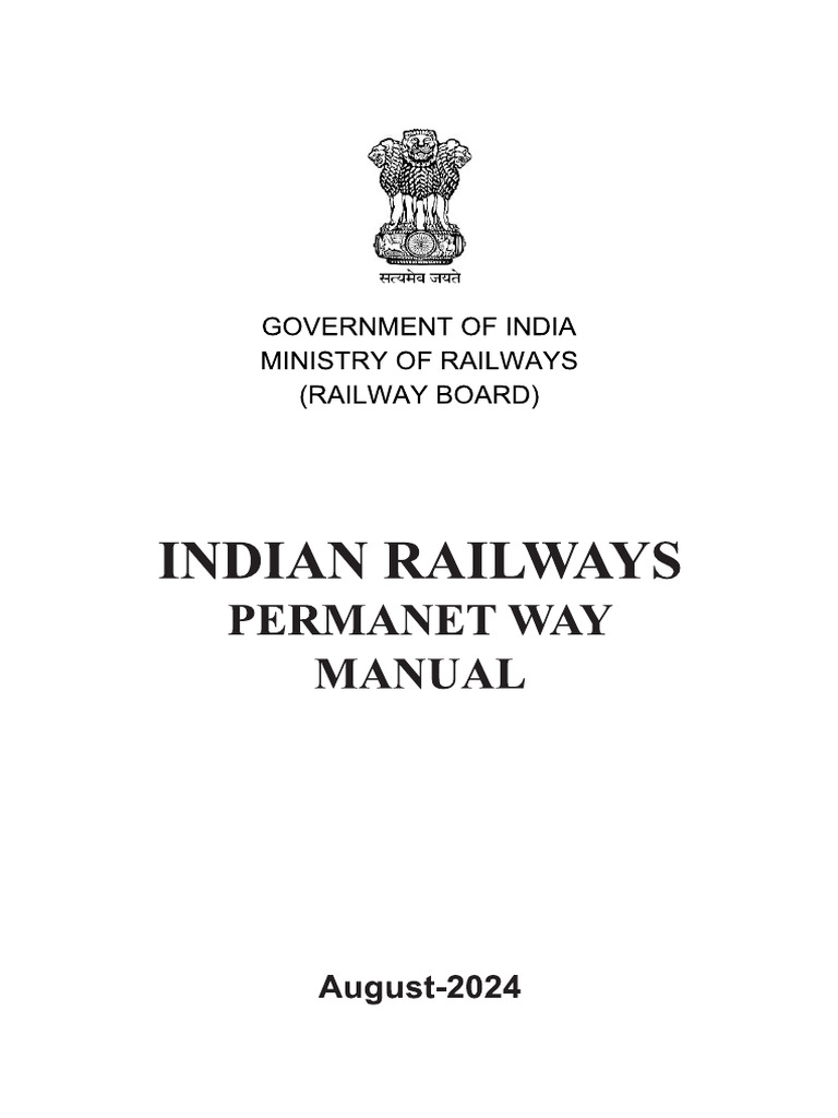 Updated Indian Railways Manual 2020 | PDF | Rail Transport | Transport ...