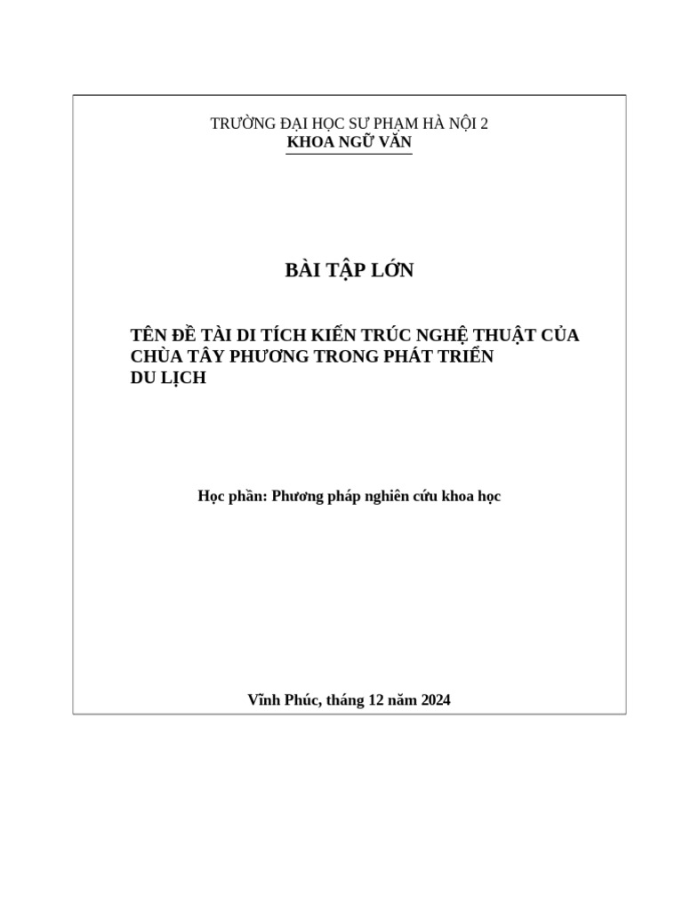 bài thi A3 NCKH | PDF