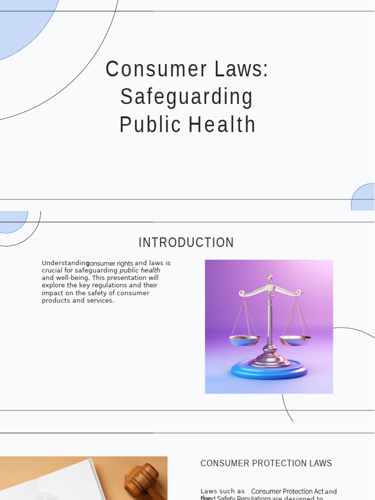 The Consumer laws, safeguarding public health | PDF | Consumer ...