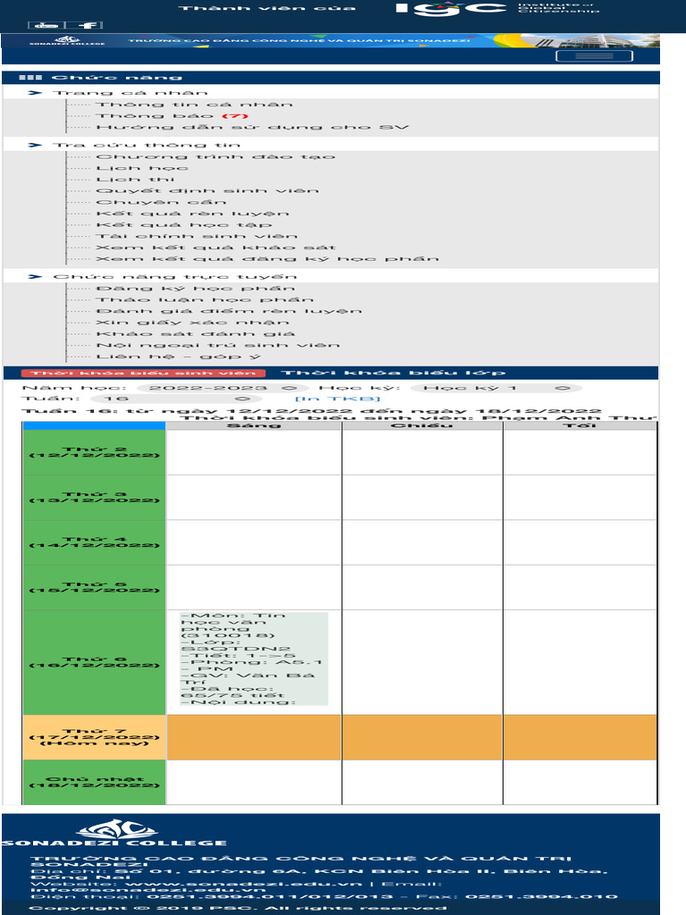 Cổng Thông Tin Đào Tạo | PDF