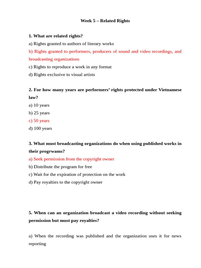 W5 - Questions | PDF