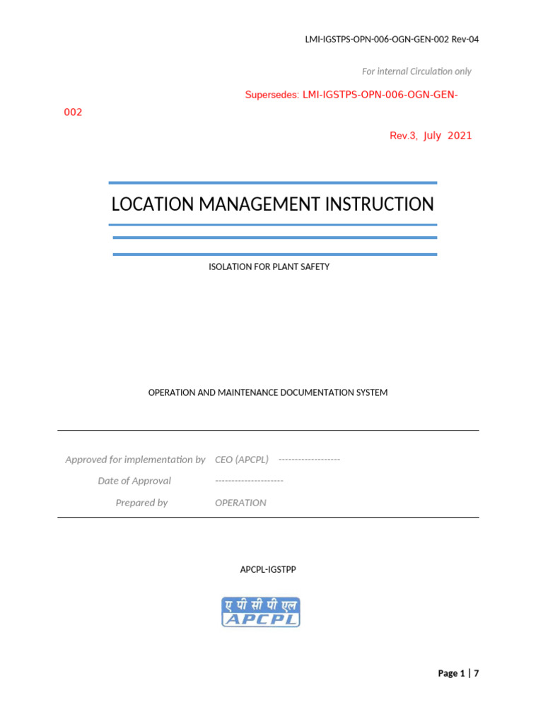 Isolation For Plant Safety | PDF | Valve | Safety