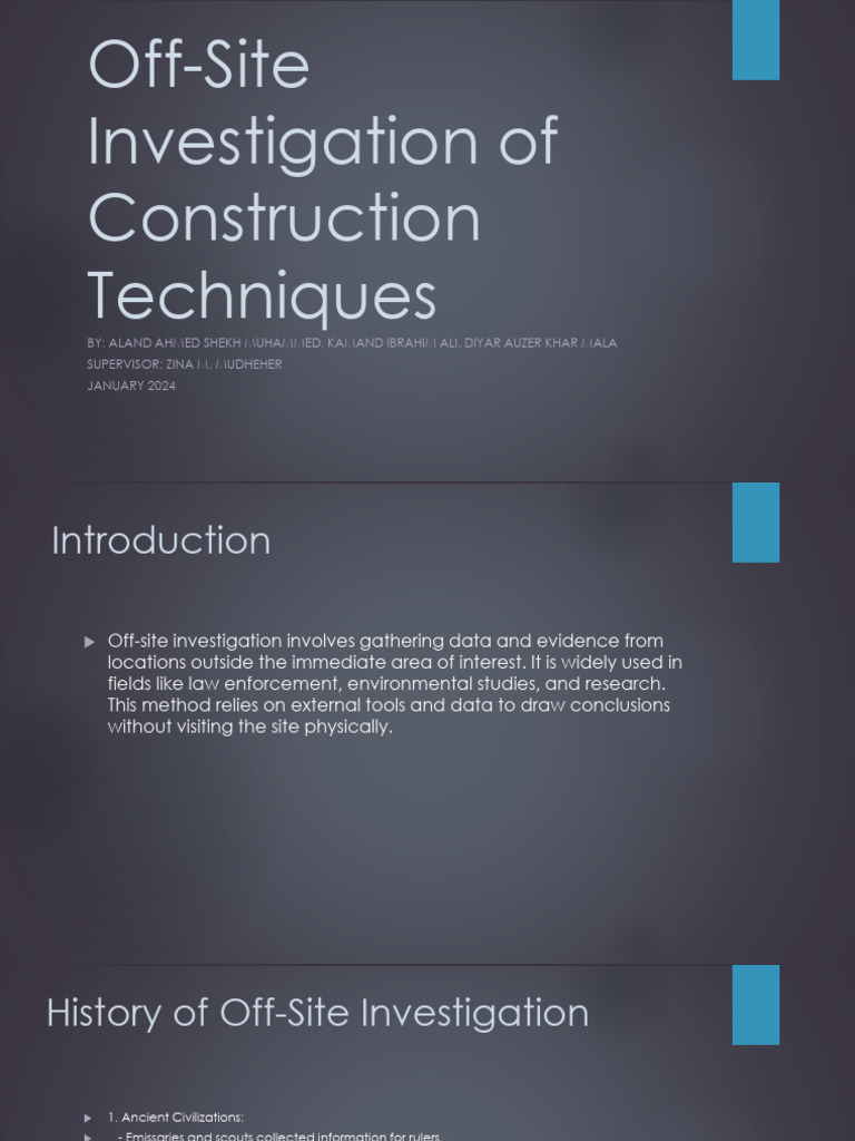 Off-Site Investigation Techniques Overview | PDF | Geographic ...