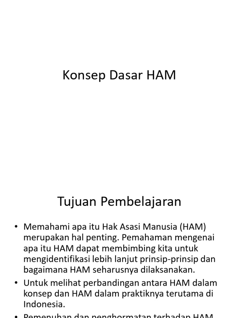 Konsep Dasar HAM - KWN | PDF