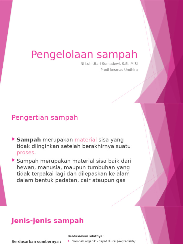 Pengelolaan Sampah | PDF