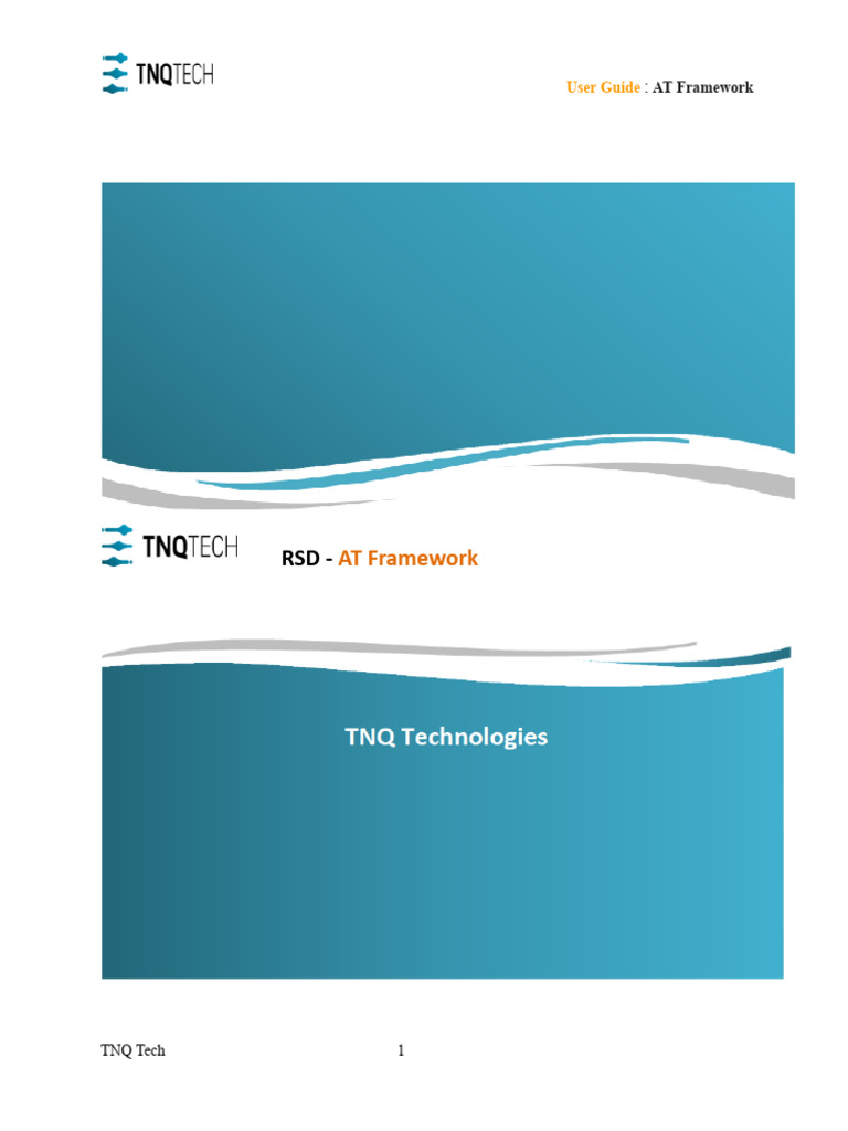 AT Framework User Guide | PDF | Software Testing | Software Development