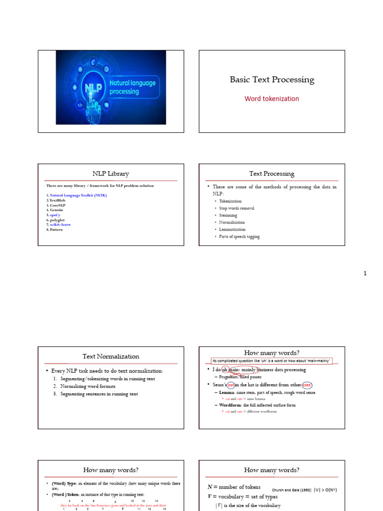 5 BASIC TEXT PROCESSING | PDF | Vocabulary | Word