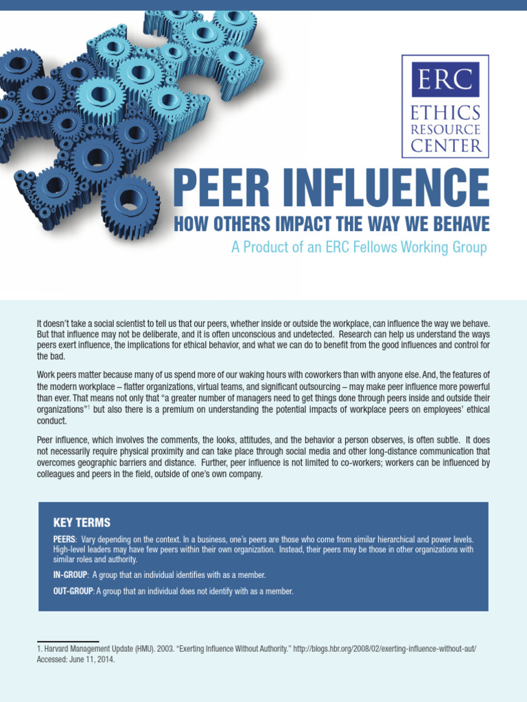 2014 ECI WP Peer Influence How Others Impact The Way We Behaveee | PDF ...
