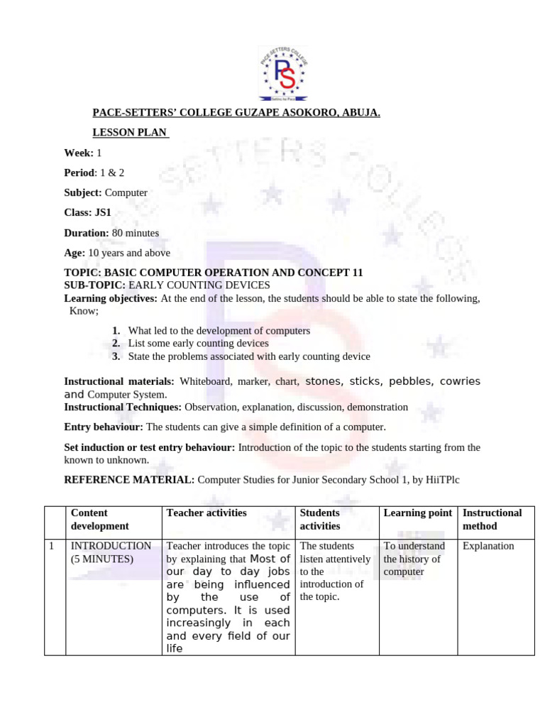 js1 Second Term Lesson Plan | PDF | Teachers | Lesson Plan