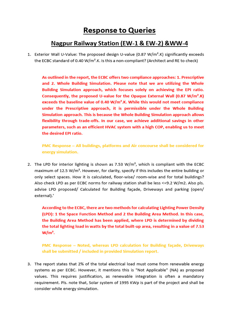 Response To Queries - Nagpur Railway Station-1 | PDF
