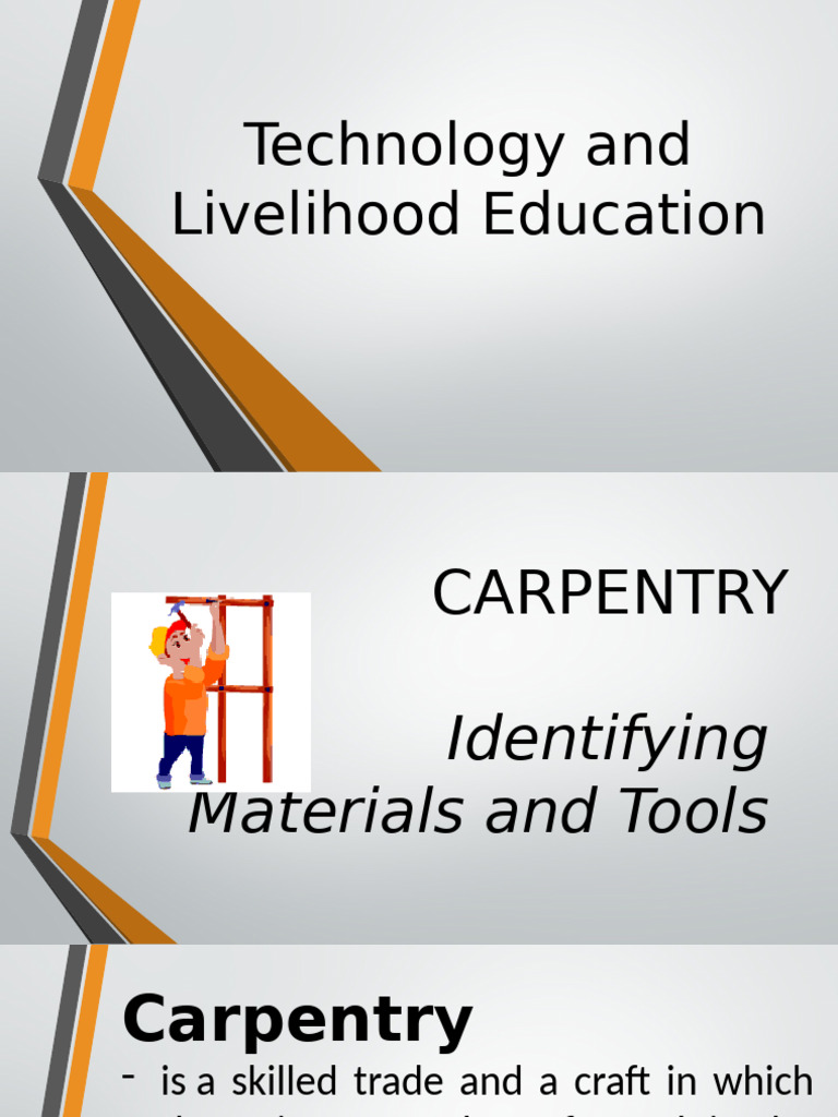 CARPENTRY | PDF | Carpentry | Tools