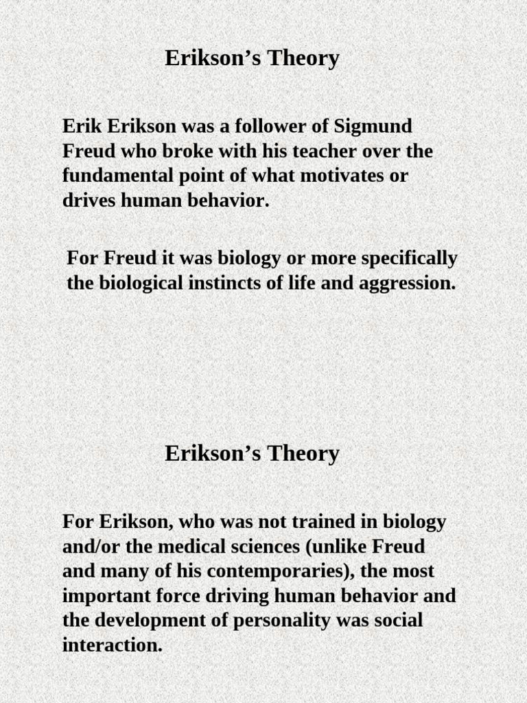 Erikson Theory | PDF | Psychology | Identity (Social Science)