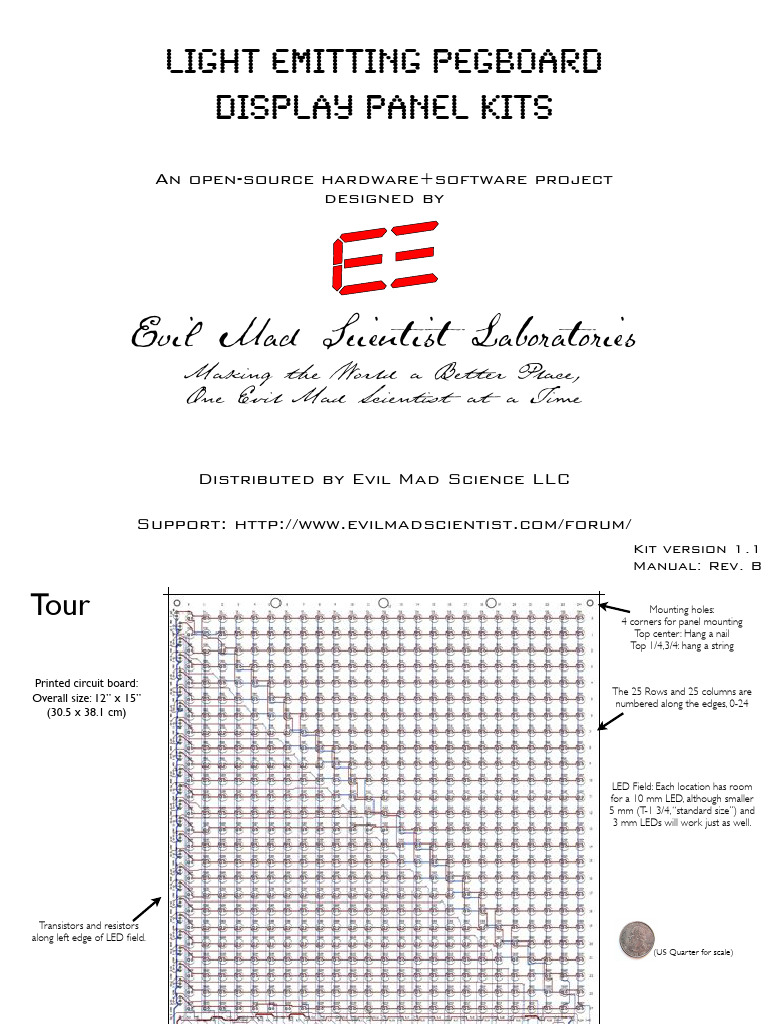 Led Display | PDF | Printed Circuit Board | Electrical Connector