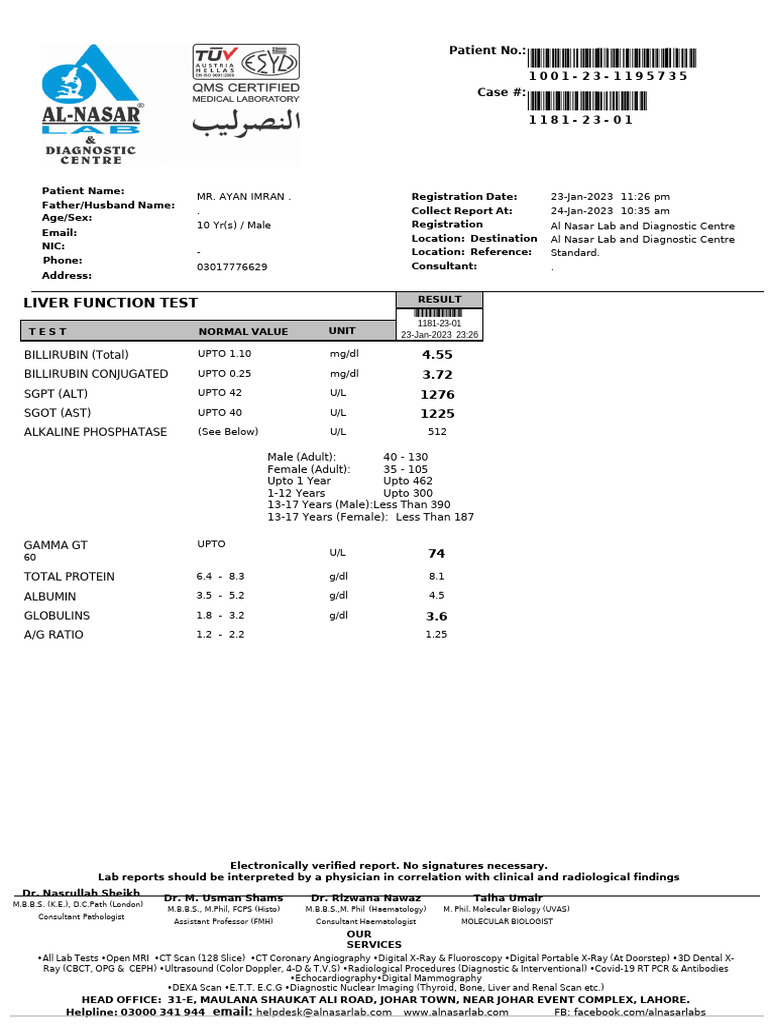 Pediatric Liver Function Report | PDF | Medical Imaging | Radiology