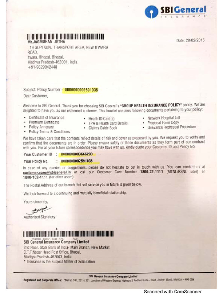 Sbi Policy 2015-2016-Compressed | PDF