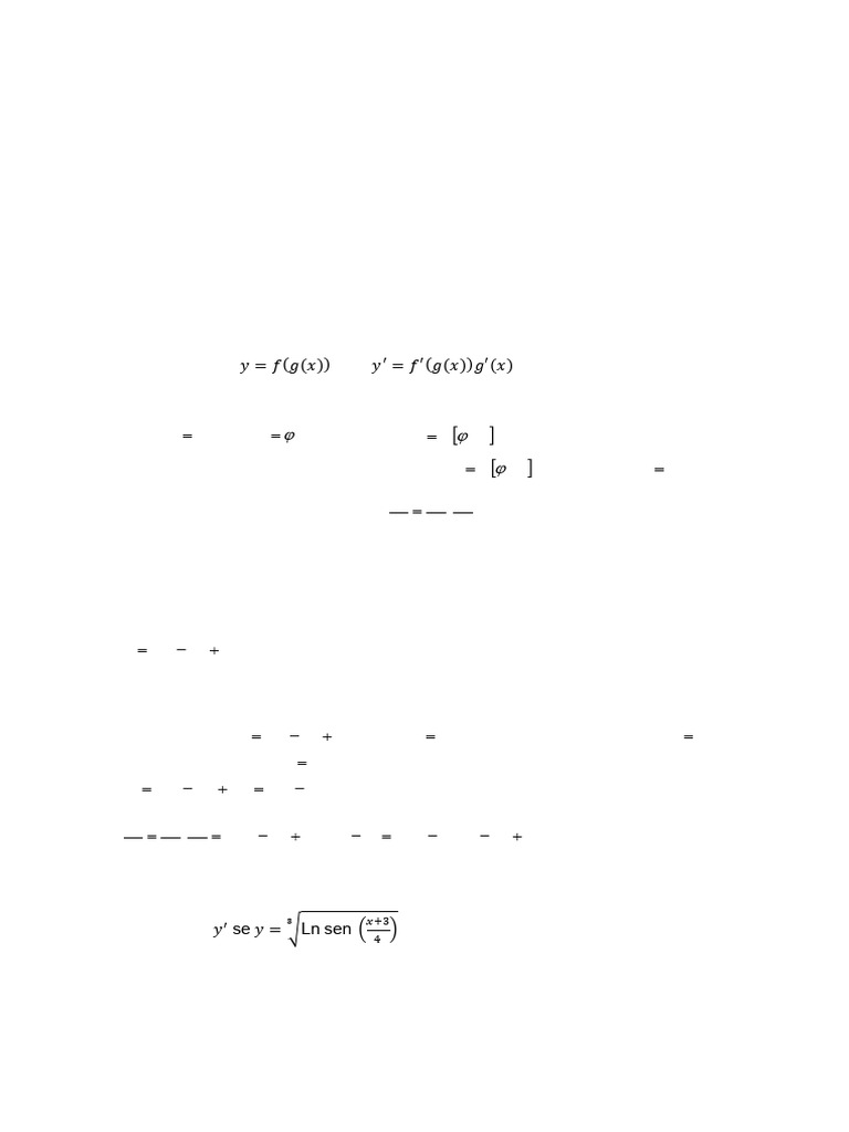 Derivada de Uma Função Composta | PDF | Derivado | Função (Matemática)