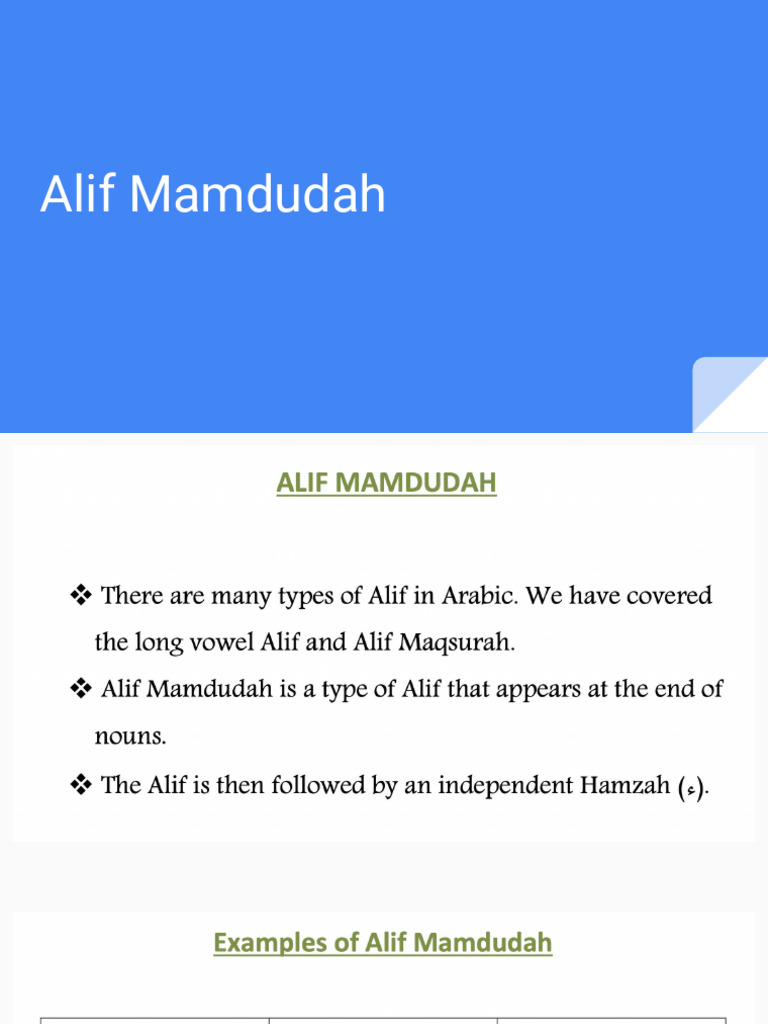 Alif Mamdudah 3 | PDF