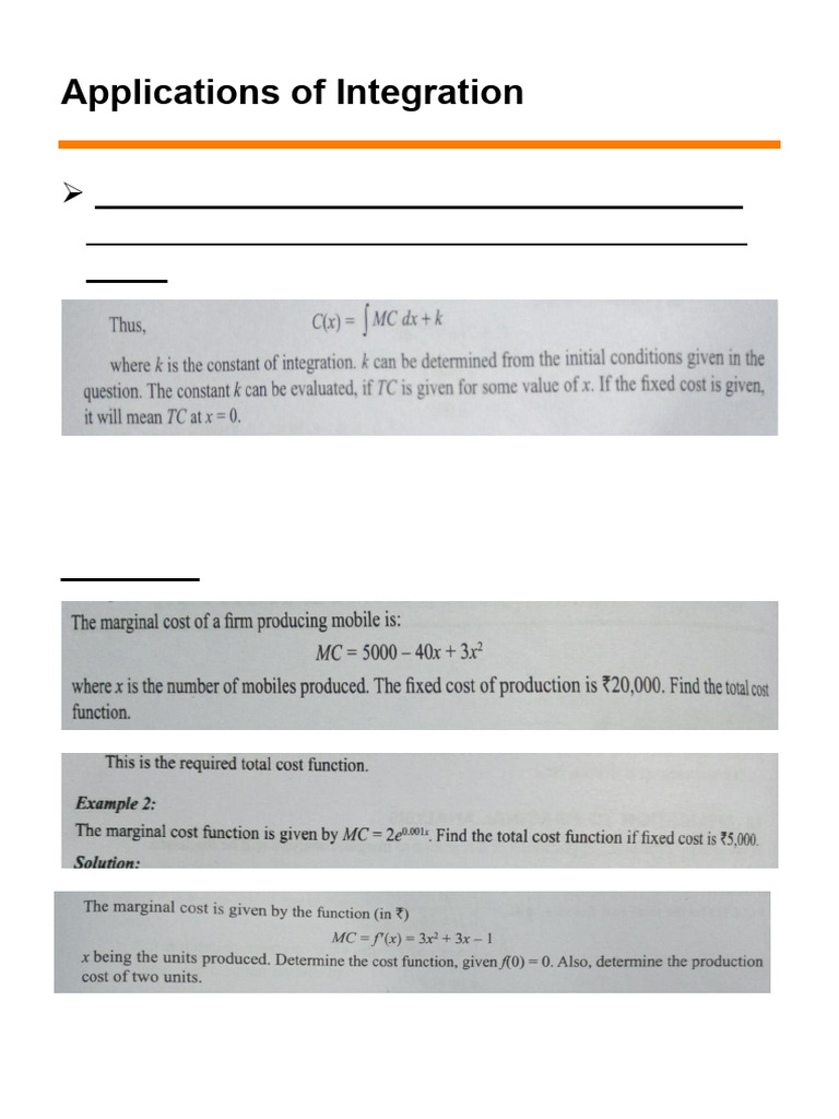 Applications of Integration (Part 1) | PDF