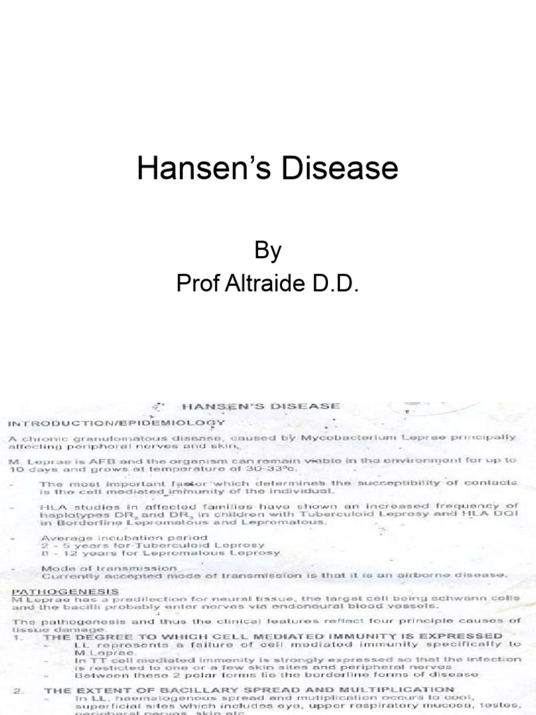 Hansen's Disease | PDF