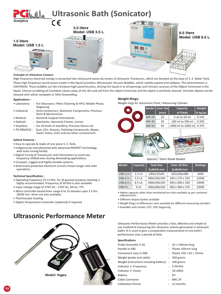 Ultrasonic Bath (Sonicator) Pci | PDF | Electrical Engineering