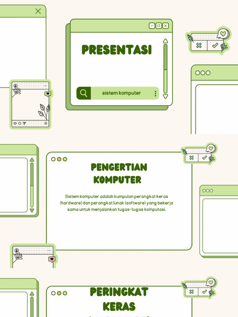 Green and White Simple UI Computer Group Project Presentation ...