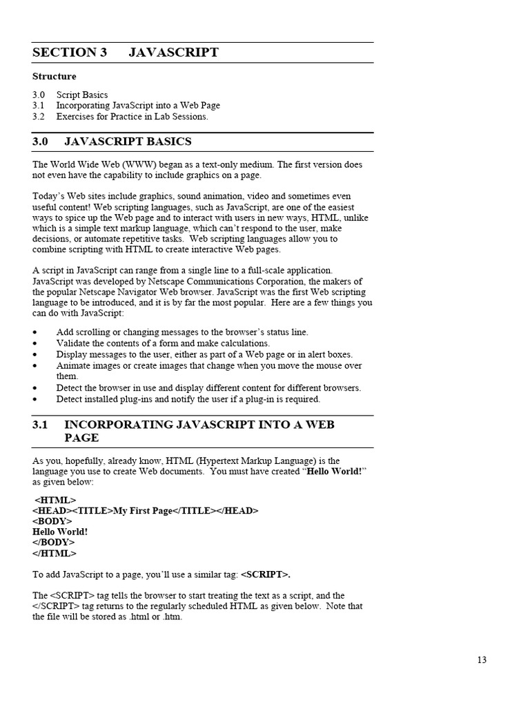 SECTION 3 | PDF | World Wide Web | Internet & Web