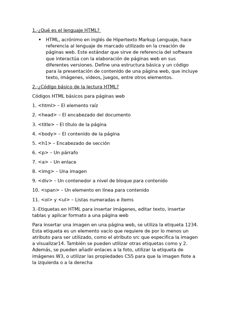 Josue Preguntas HTML | PDF