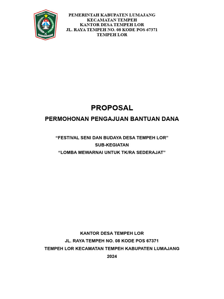 Proposal Permohonan Pengajuan Dana - Roti 88 Bakery | PDF