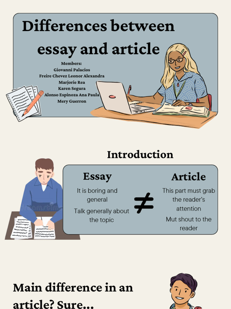 Essay vs Article: Key Differences Explained | PDF