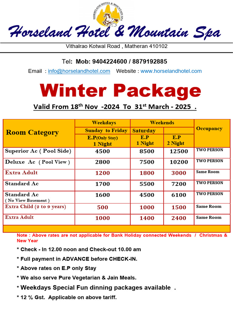 Winter Ep Rates | PDF