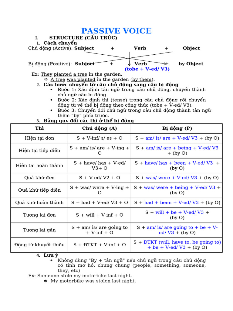 Grammar Unit 4 Passive Voice | PDF