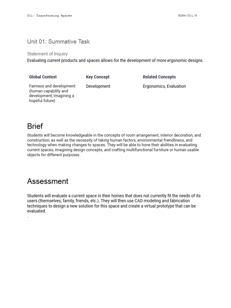 Unit 1 - Summative Task-Maanasvi Rajwani | PDF | Drawing | Technical Drawing
