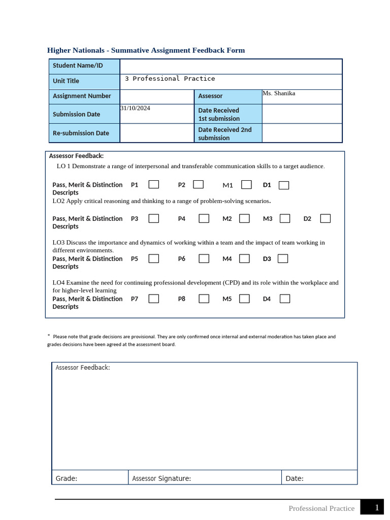 Amaan-Unit 03 Professional Practice Assignment - 2024 | PDF | Motivation | Motivational
