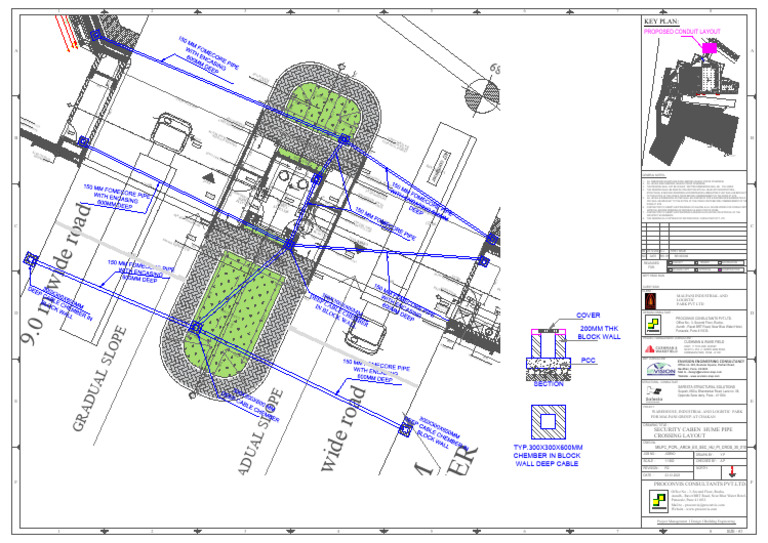 Conduit Layout at Security Cabin-Milpc | PDF